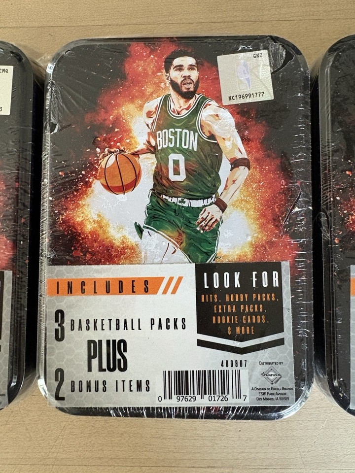 Lot Of 3 Jason Tatum 2024 Tin - Tins New Factory Sealed 3 Packs & 2 ...