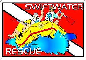 Swift Water Rescue Reflective Vinyl Decal EMT EMS Coast Guard ...