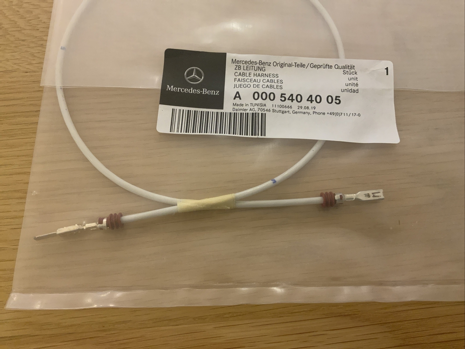 Genuine Mercedes-Benz Cable Harness A0005404005 for sale online | eBay UK