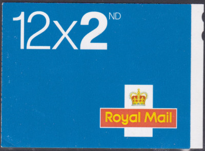 ME5 12 x 2nd class stamps barcode booklet - Self Adhesive - No Cyl ...