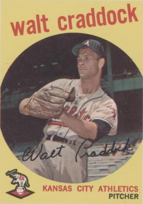 1959 Topps - Walt Craddock #281 White Back (RC) for sale online | eBay