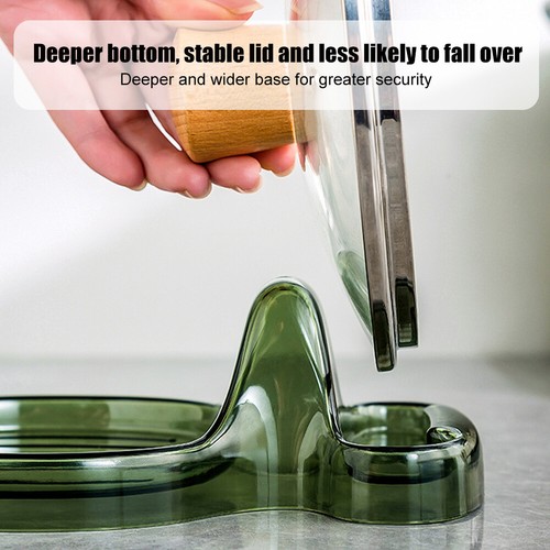 2pcs Pot Lid Holder Space Saving Kitchen Utensils Hanging Spoon Rest ...