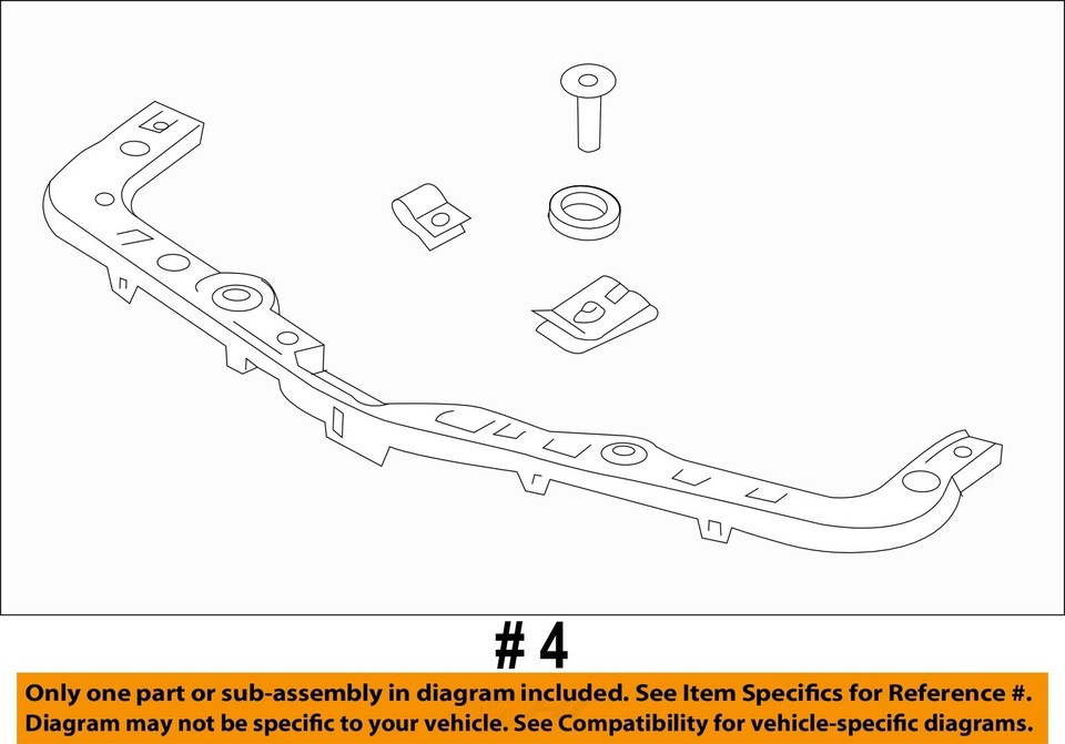 GM OEM 18-23 Terrain Bumper Components-Upper Support 84172010 | eBay
