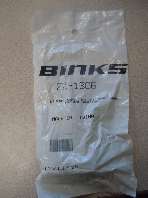 Binks 72-1306 3/8 SW Connector X 1/4 Hose ASMF 721306 for sale online ...