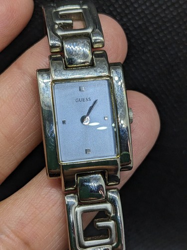 Blue Face Rectangular Guess Watch. Working With Battery .W39 | eBay ...