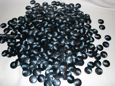 400 Buttons -3 Pound Bag of One Inch Navy Blue & White Swirl Two Hole ...