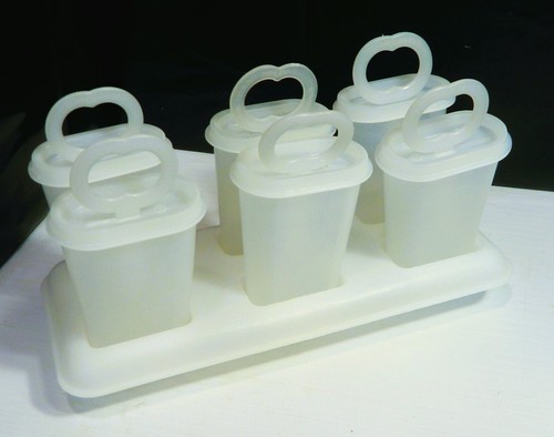 Vintage Complete Set Tupperware Ice Tups 6 Popsicle Molds 481, 343, 344 ...