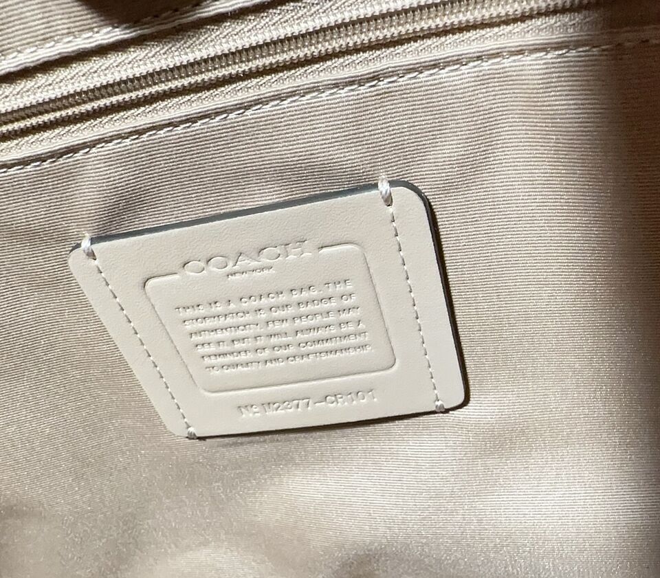 NWT Coach Smith Tote With Checkerboard Print CR101/Signature Denim opt ...