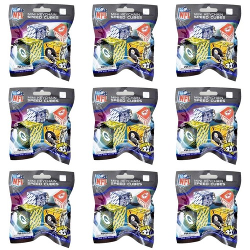 NFL Mini Keychain Speed Cubes - Lot of 9 Sealed Blind Bags | eBay