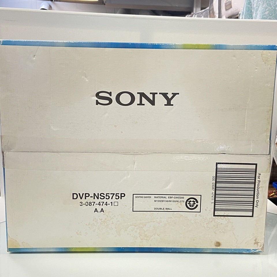New Unopened SONY DVP-NS575P CD DVD Player Silver CD-R/RW jpg & mp3 ...