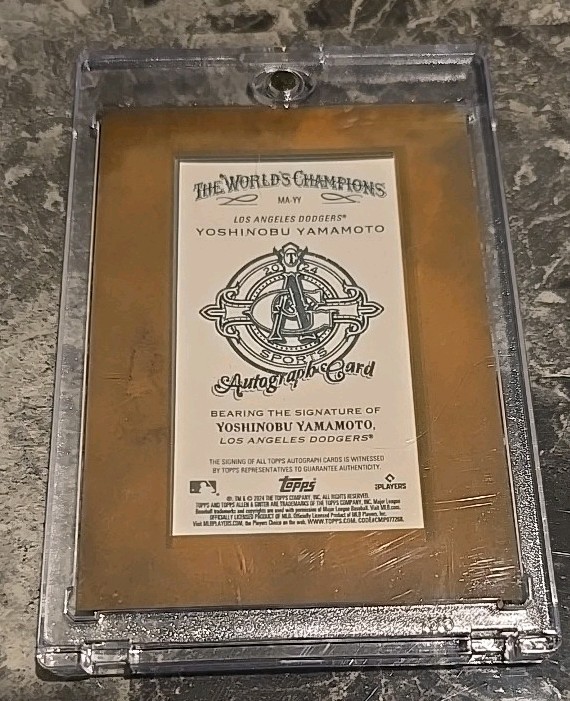 2024 Topps Allen & Ginter - Mini Baseball Auto Yoshinobu Yamamoto #MA ...