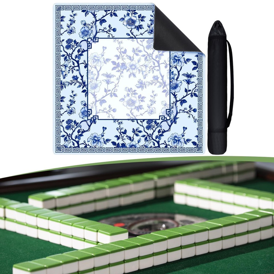 Mahjong Mat Non Slip Game Table Cover for Board Games Card Game ...