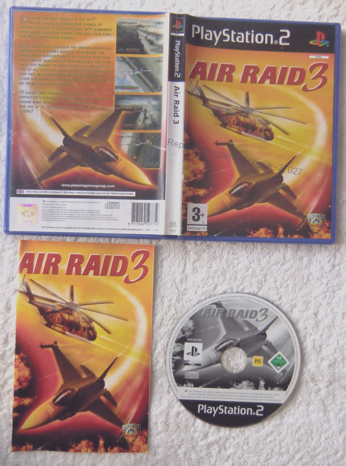 27027 Air Raid 3 - Sony PS2 Playstation 2 (2006) SLES 53772 ...