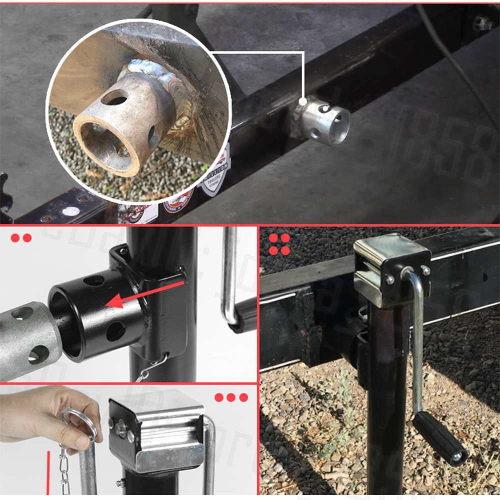 4x TRAILER CANOPY CARAVAN JACK STAND 2267KG 5000LBS HEAVY DUTY ...