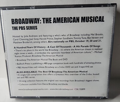 Broadway: The American Musical PBS - SPECIAL ADVANCE PROMO COPY (5xCD ...