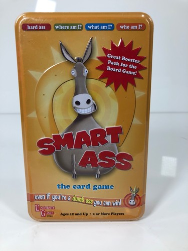 Smart Ass The Ultimate Trivia Card Game Ages 12+ NEW University Games 2 ...