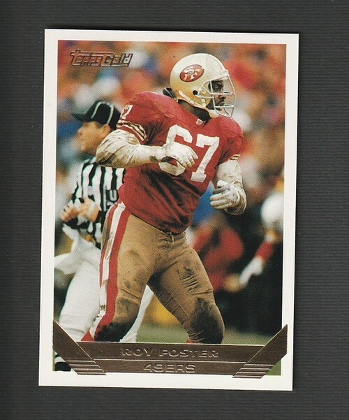 1993 Topps Football Roy Foster Topps Gold #102 San Francisco 49ers | eBay