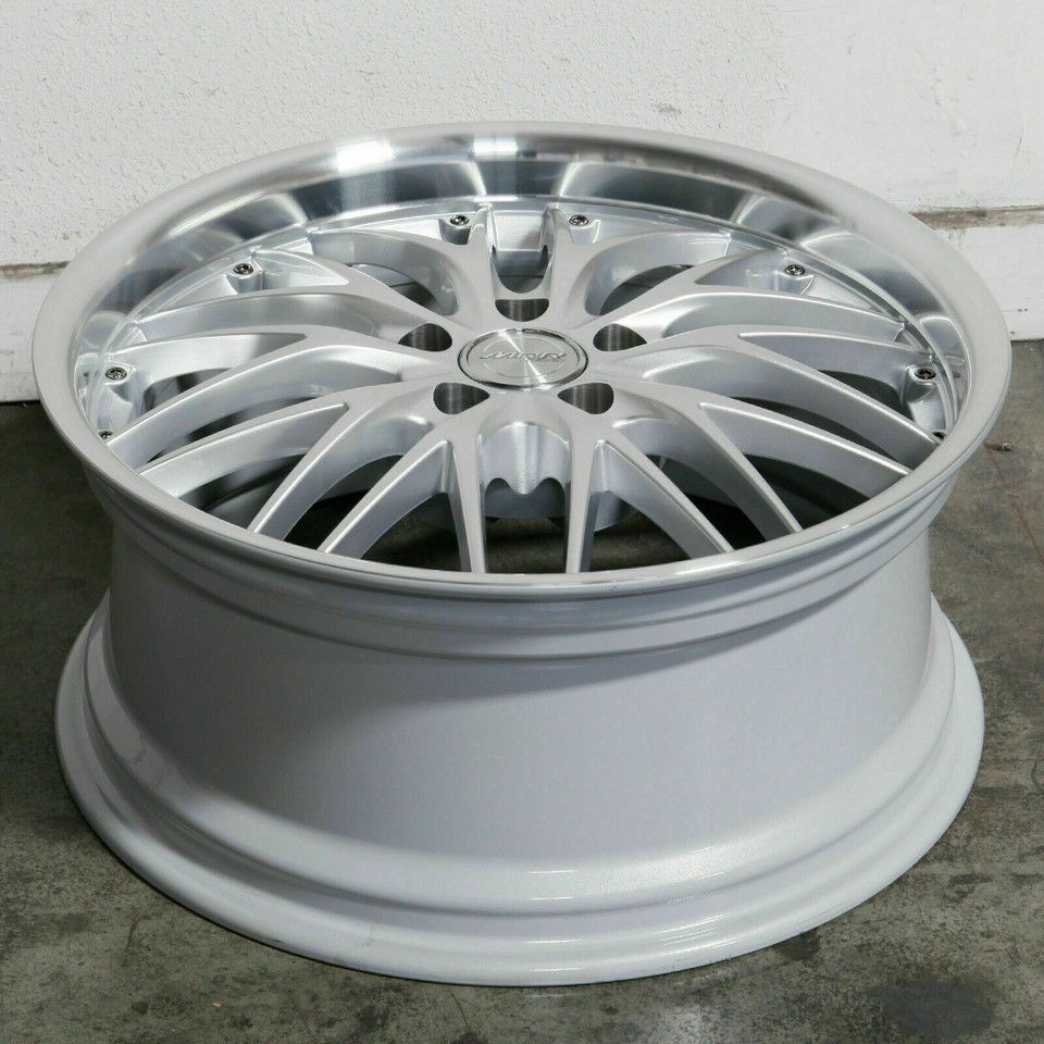 MRR GT1 Mesh Silver Wheels For Chrysler Crossfire 18x8.5/19x9.5 5x112 ...