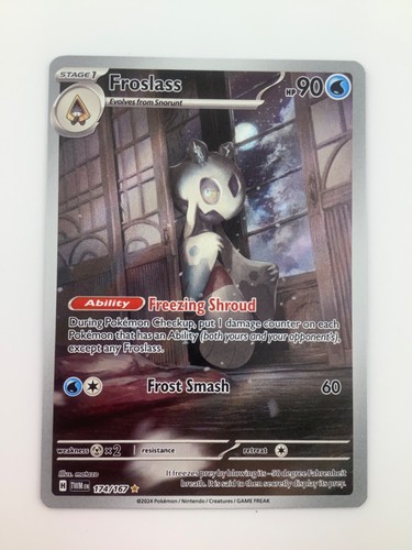 Pokémon TCG Froslass 174/167 Twilight Masquerade Illustration Rare MINT ...