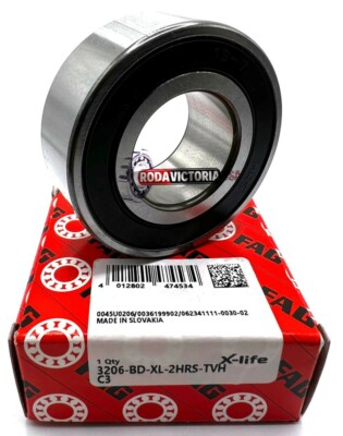 FAG 3206 BD XL 2HRS TVH C3 ANGULAR CONTACT BALL BEARING 30x62x0.9375 mm ...
