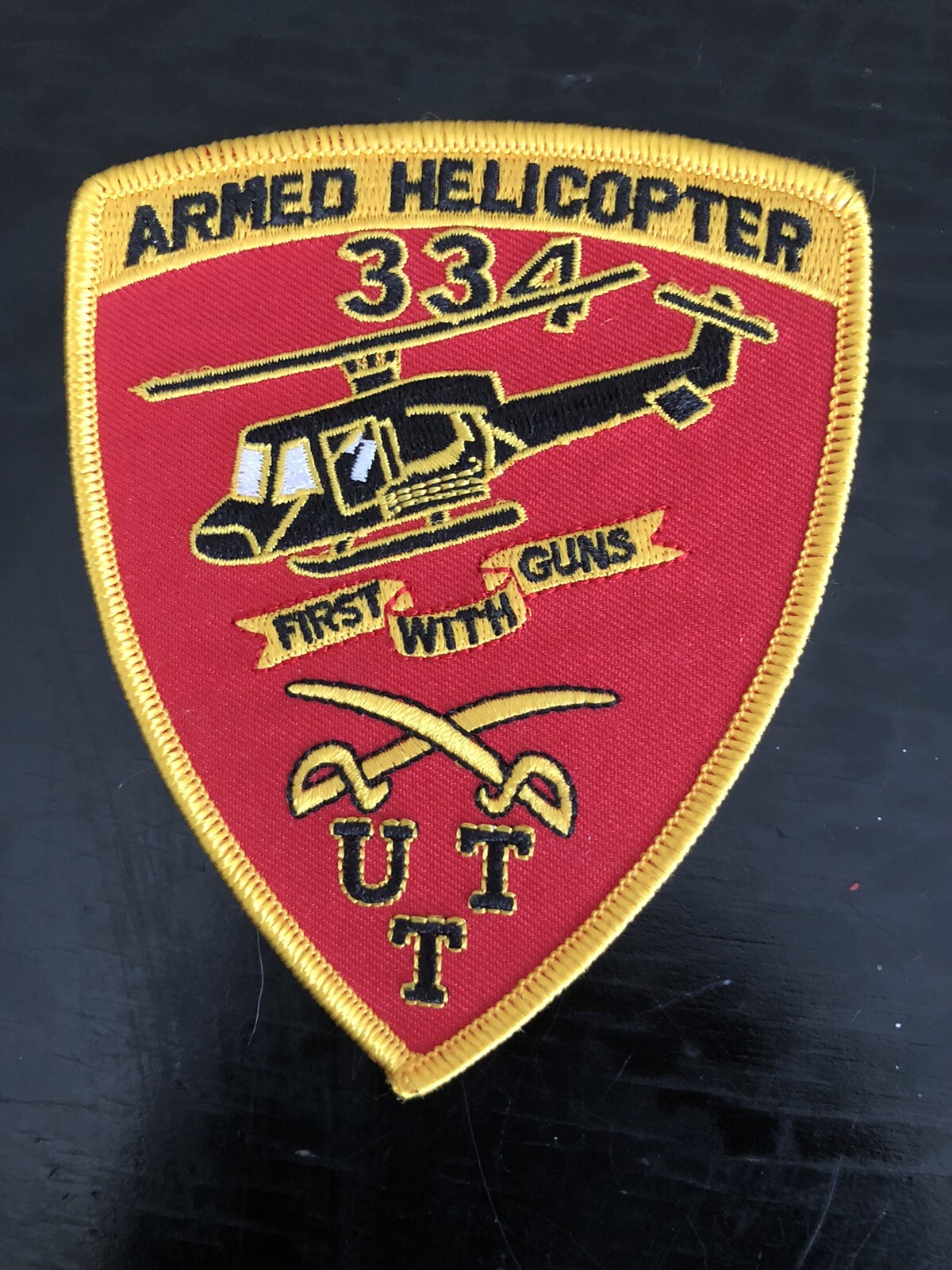 Patch Vietnam 334th Army. Armed Helicopter. First With Guns UTT 4.25in ...