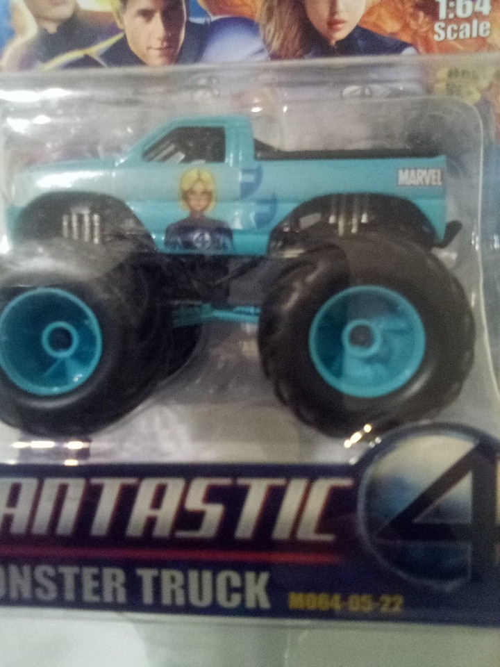 Action Muscle Machines Marvel Fantastic Four 4 Sue Storm Monster Truck ...