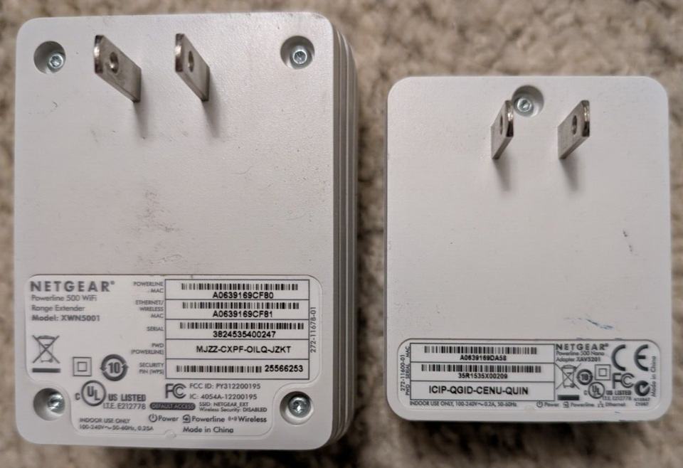 NETGEAR Powerline 500 WiFi 802.11n Access Point plus 7ft Cables ...