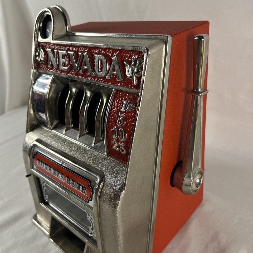 Vintage Metal Las Vegas Nevada Mini Slot Machine Toy Gambling Bank | eBay