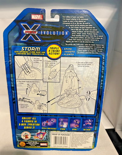 MARVEL X-MEN EVOLUTION STORM WITH LIGHTNING BOLT PROJECTILES ACTION ...