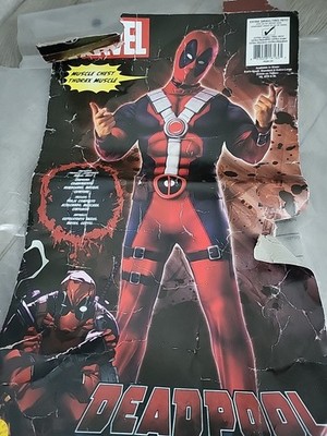 Rubies Marvel Deadpool Adult Padded Chest Costume Fancy Dress Size XS ...