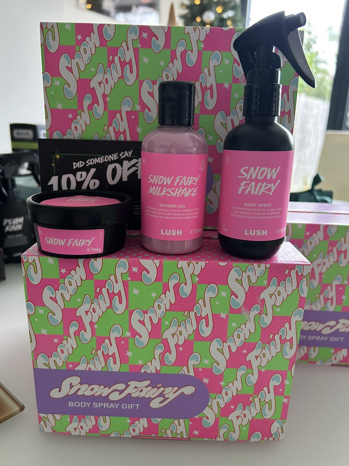 Lush Snow Fairy Gift Set Body Spray, Lotion & Shower Gel NEW | eBay UK