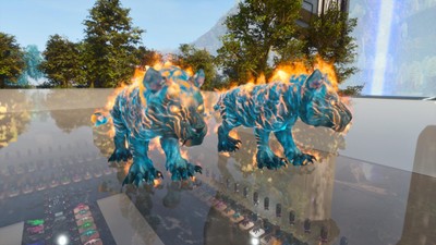 ARK ASA PVE OFFICIAL PAIR BABY PYROMANE TEAL NEW TOP 1.325% MELEE PS5 ...