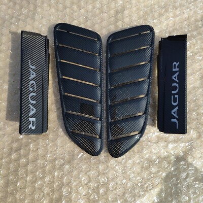 Jaguar F Type F-Type SVR Carbon Fibre Bonnet & Side Wing finishers ...