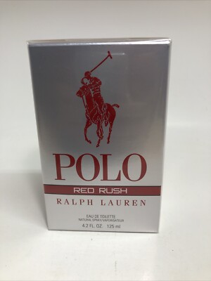 Ralph Lauren Polo Red Rush EDT Cologne Spray 4.2fl.oz. 125ml Mens ...