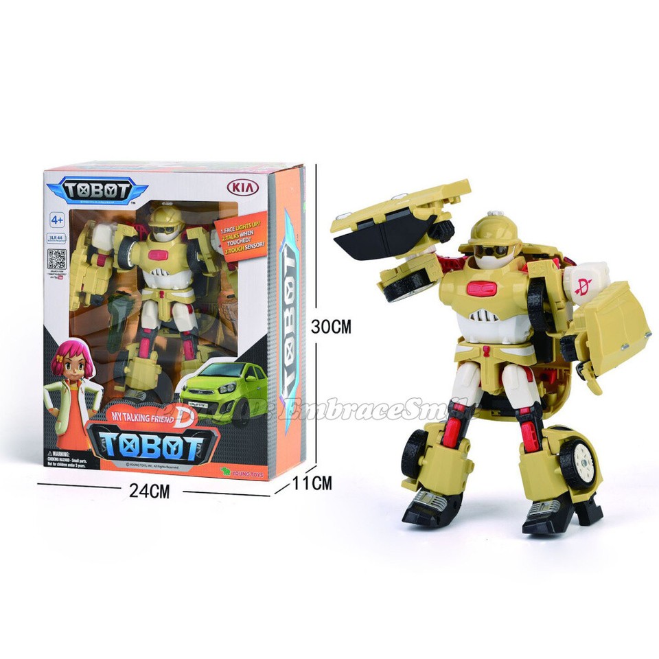 Tobot My Talking Friend D Transforming Convert Car to Robot Action ...