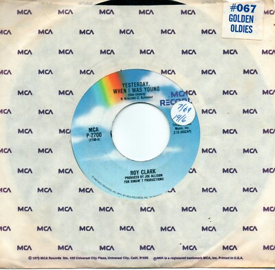 ROY CLARK - YESTERDAY WHEN I WAS YOUNG / SEPTEMBER SONG | eBay