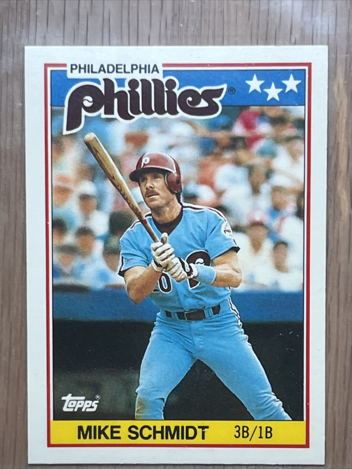 Mike Schmidt - 1988 Topps Mini Philadelphia Phillies #67 | eBay