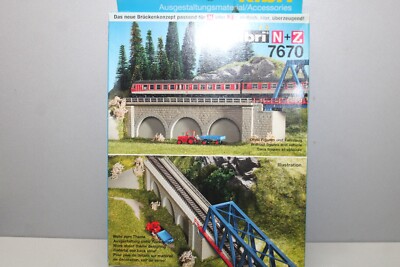Kibri 7670 Kit Masonry Railway Embankment N Gauge Boxed | eBay