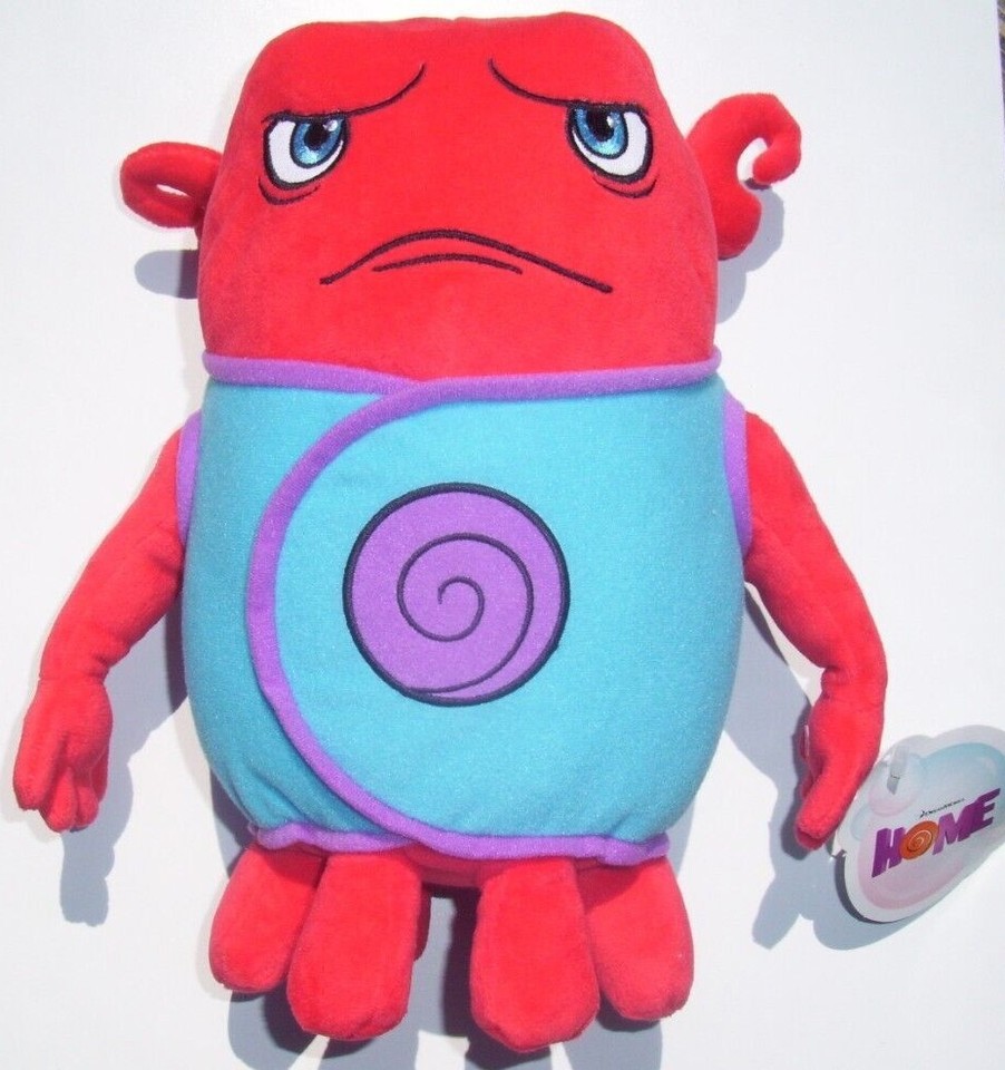 HOME BOOV DREAMWORKS ALIEN 11" SOFT PLUSH TOY OH PURPLE RED GREEN ...