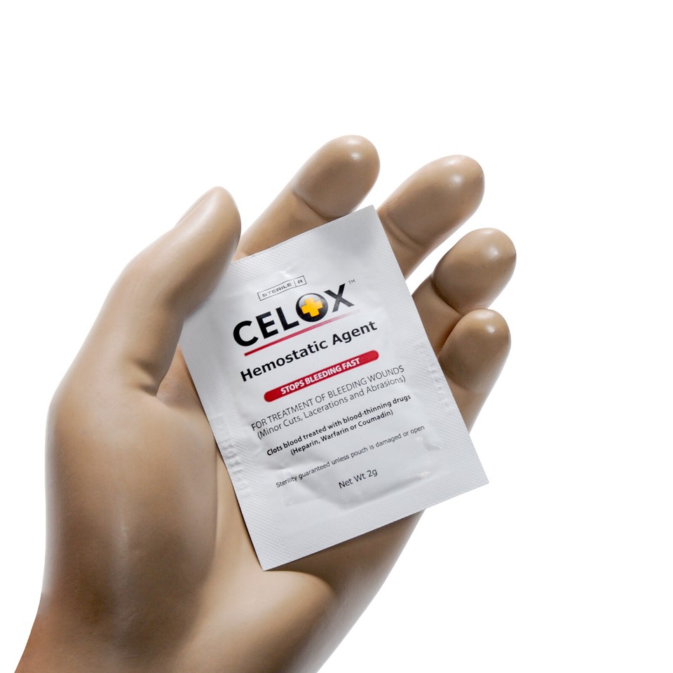 CELOX First Aid Hemostatic Granules for Wounds Stops Bleeding Fast 2g ...