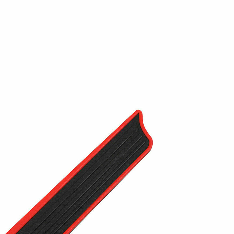 4x Car Door Sill Scuff Plate Cover Panel Step Protector Rubber Strip ...