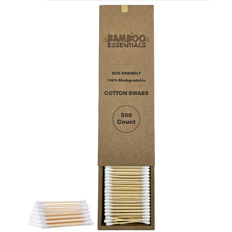 Eco-Friendly Cotton Swabs – 500 Count – Biodegradable, Organic Cotton ...