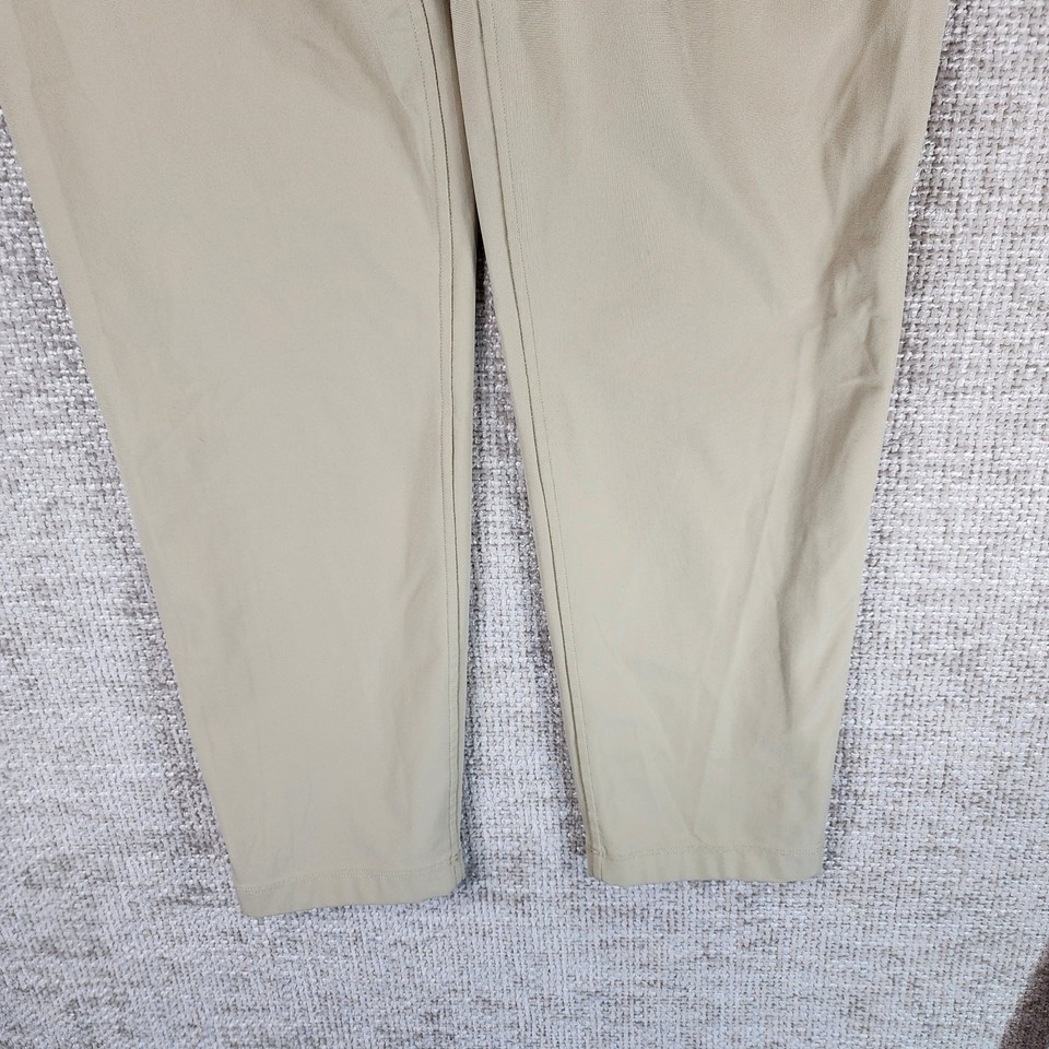 Lululemon ABC Pants Slim Fit 5 Pocket Pants Mens 33x29 Beige Warpstreme ...