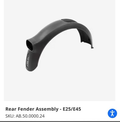 New!! Segway Ninebot Rear Fender for E25 E45 Electric Scooter rear fender | eBay