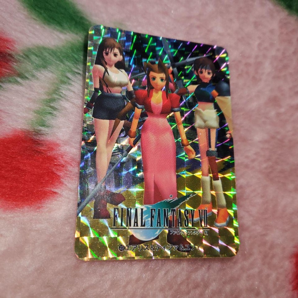 Final Fantasy VII Carddass Tifa Aerith Yuffie Kira Cards Used | eBay