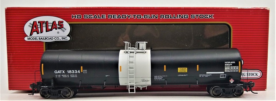 Atlas 20003847 HO BASF GATX Trinity 25,500-Gallon Tank Car #18334 LN ...