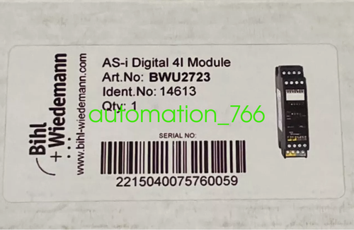 1PCS Bihl+Wiedemann BWU2723 Brand new AS-i Digital 4I Module Via Fedex ...
