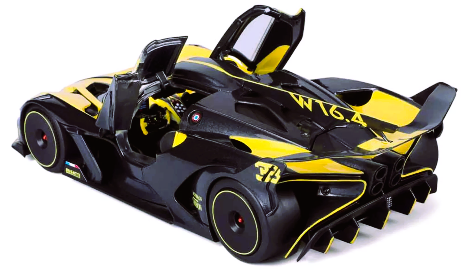 Bugatti Race Car Veyron Concept Chiron Custom Built Metal Body1:18SCALE ...
