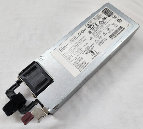 HPE 865408-B21 500W Flex Slot Low Halogen Power Supply Unit for ...