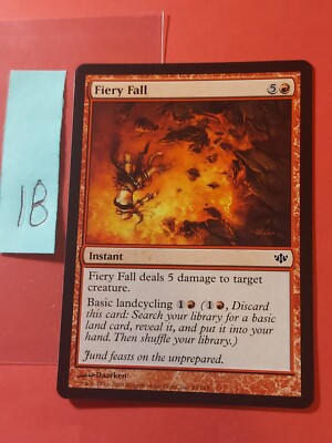 2009 Magic The Gathering Conflux #63 Fiery Fall, C, Red, NF, cd18 | eBay